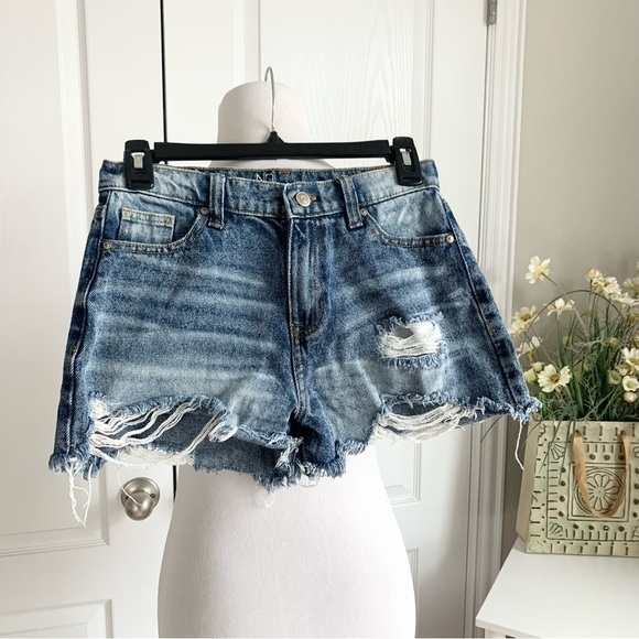 No Boundaries | Shorts | No Boundaries Distressed High Rise Denim ...